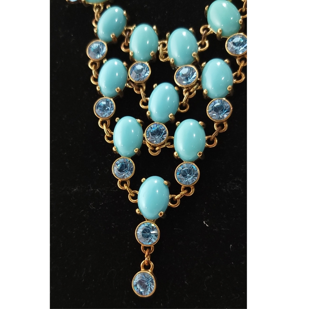 Vintage Susan Somers Collection 4 Tier Torquoise Tone… - Gem